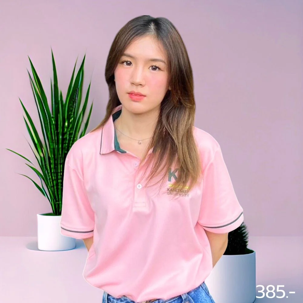 เสื้อโปโล KU 5 Colors สีชมพู พาสเทล - ศูนย์หนังสือมหาวิทยาลัยเกษตรศาสตร์