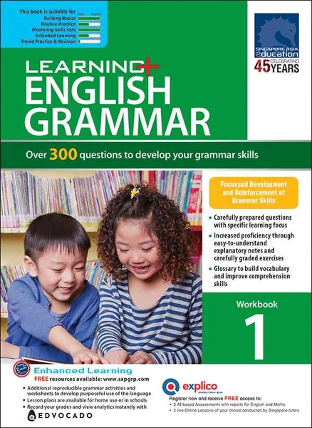 SAP_LEARNING+ ENGLISH GRAMMAR Workbook 1 แบบฝึกหัดภาษาอังกฤษประถมศึกษา ...